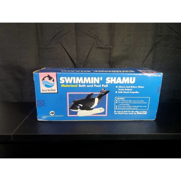 Shelcore | Toys | Vtg 996 Sea World Swimmin Shamu Swimming Motorized ...